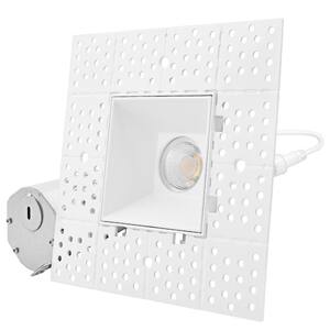 Maxxima 2 in. Trimless Slim Round Recessed Anti-Glare LED Downlight ...