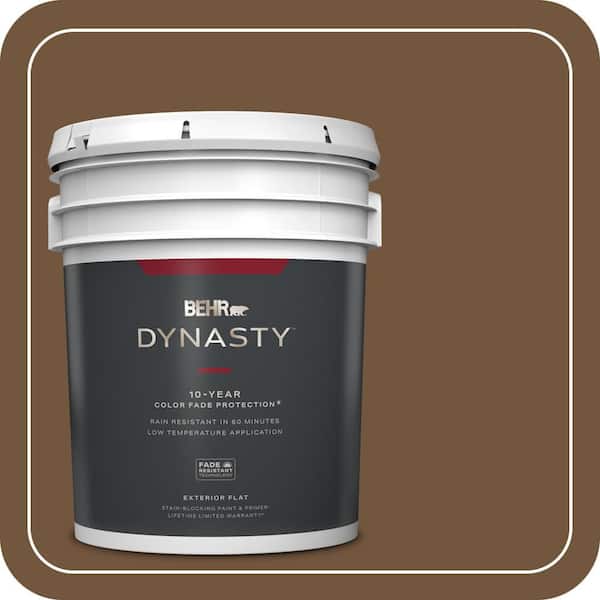 BEHR DYNASTY 5 gal. #MQ2-09 Clockworks Flat Exterior Stain-Blocking ...
