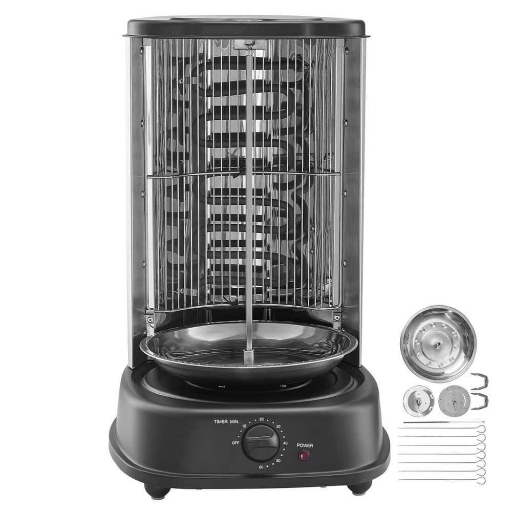 VEVOR Shawarma Grill Machine, Portable Electric Grill in Black Vertical ...