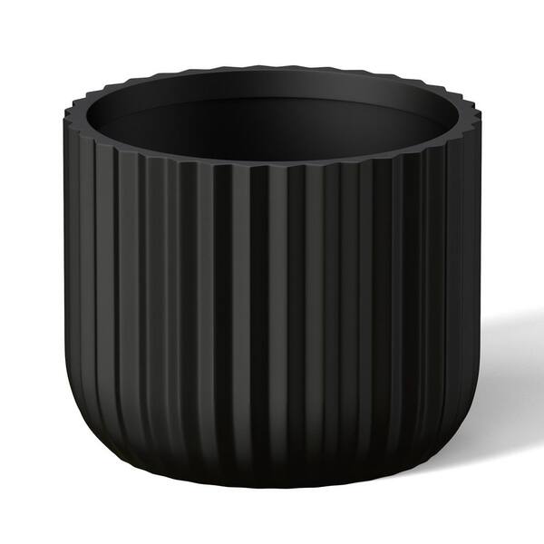 Sapcrete 14 in. Medium Charcoal Black(Enhanced Core) Concrete Round ...