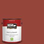 BEHR PREMIUM PLUS 1 gal. #PPU2-17 Morocco Red Flat Low Odor Interior ...