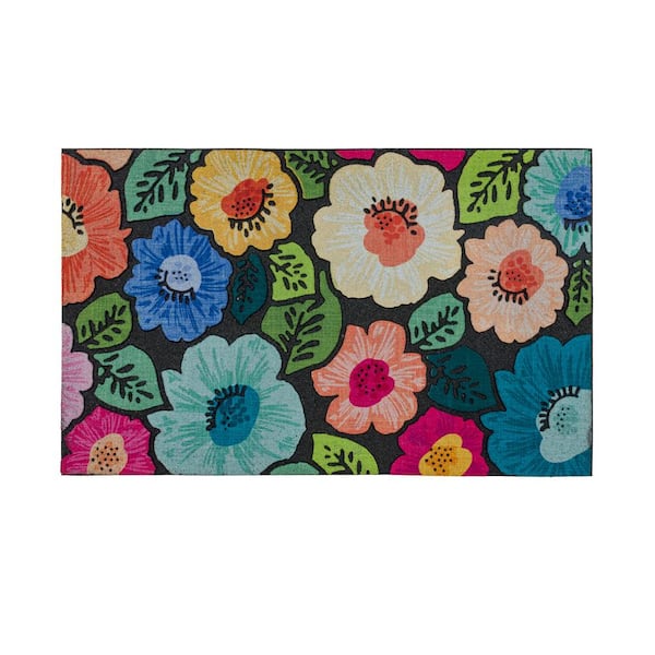 Mohawk Home Blooms Around Multi 18 in. x 30 in. Door Mat 946913 - The ...
