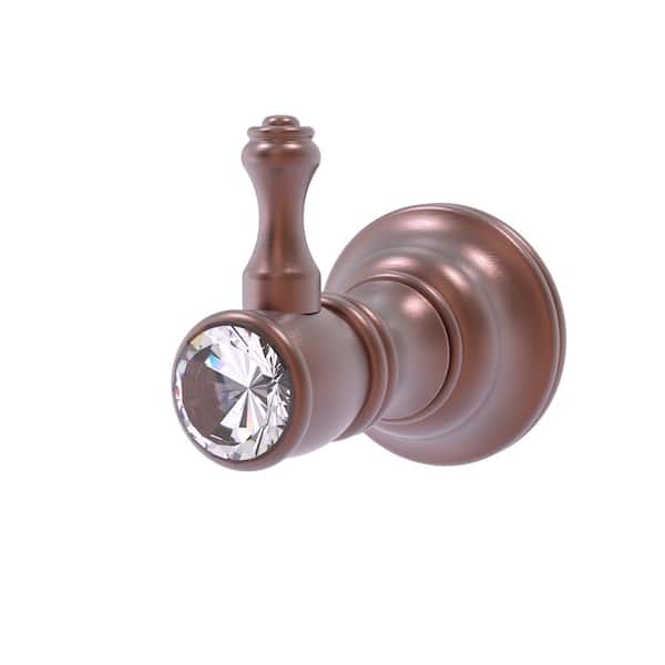 Allied Brass Carolina Crystal Collection Knob Robe/Towel Hook in Antique Copper CC-20-CA - The ...