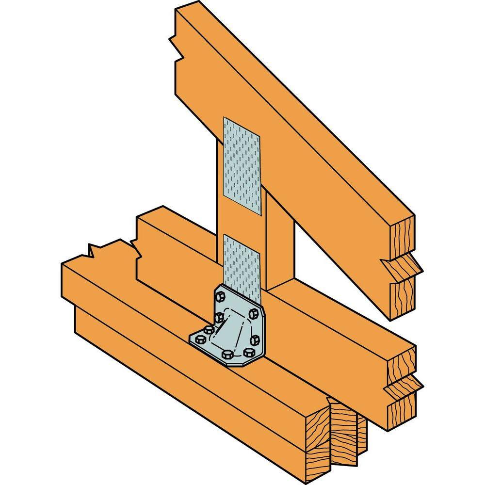 Buy HGA Galvanized Hurricane Gusset Angle with SDS Screws (10-Qty ...