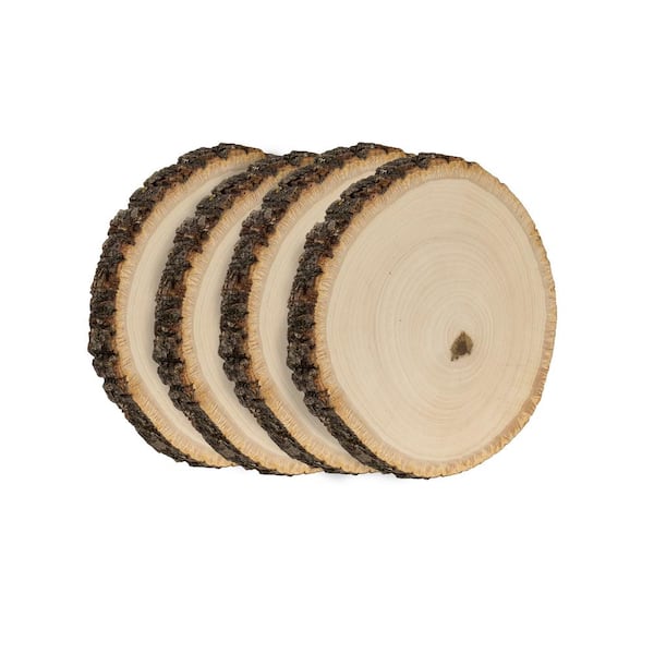 Walnut Hollow 1 in. x 1/2 ft. x 1/2 ft. Basswood Live Edge Coaster ...