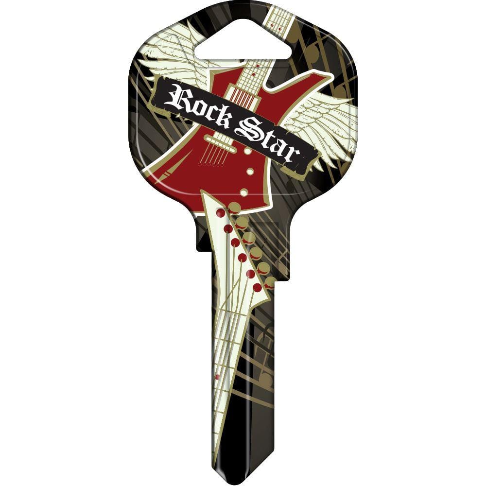 HY-KO Blank Kwikset Rock Star House Key 15005KW1-RKST - The Home Depot