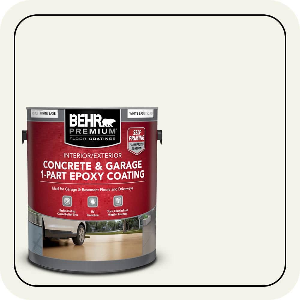 BEHR PREMIUM 1 gal. #BWC-11 Fresh Popcorn Self-Priming 1-Part Epoxy ...