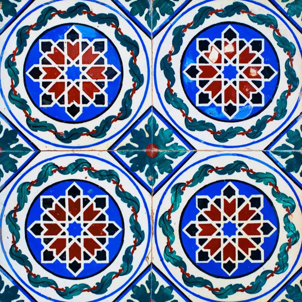 MI ALMA Multicolor H4 4 in. x 4 in.Vinyl Peel and Stick Tile (24 Tiles ...