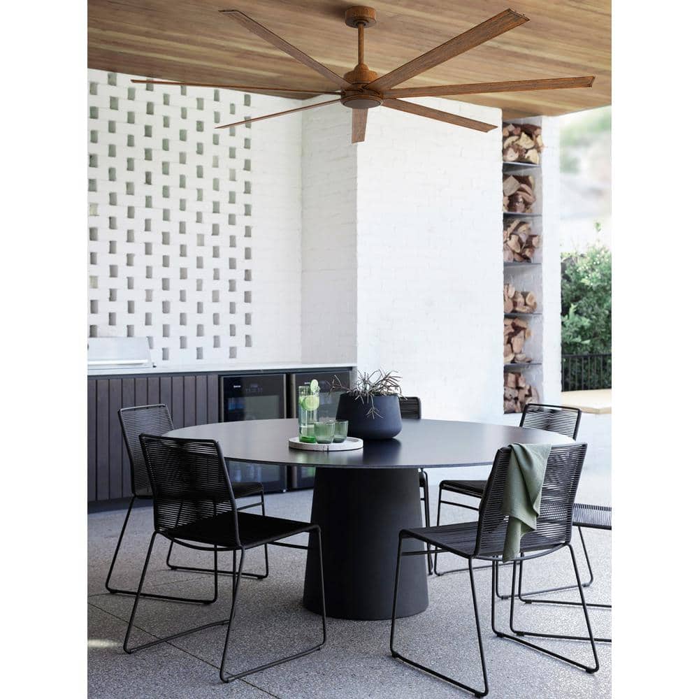 Lucci Air Atlanta 72 in. Indoor/Outdoor Koa Ceiling Fan with Koa Blades ...