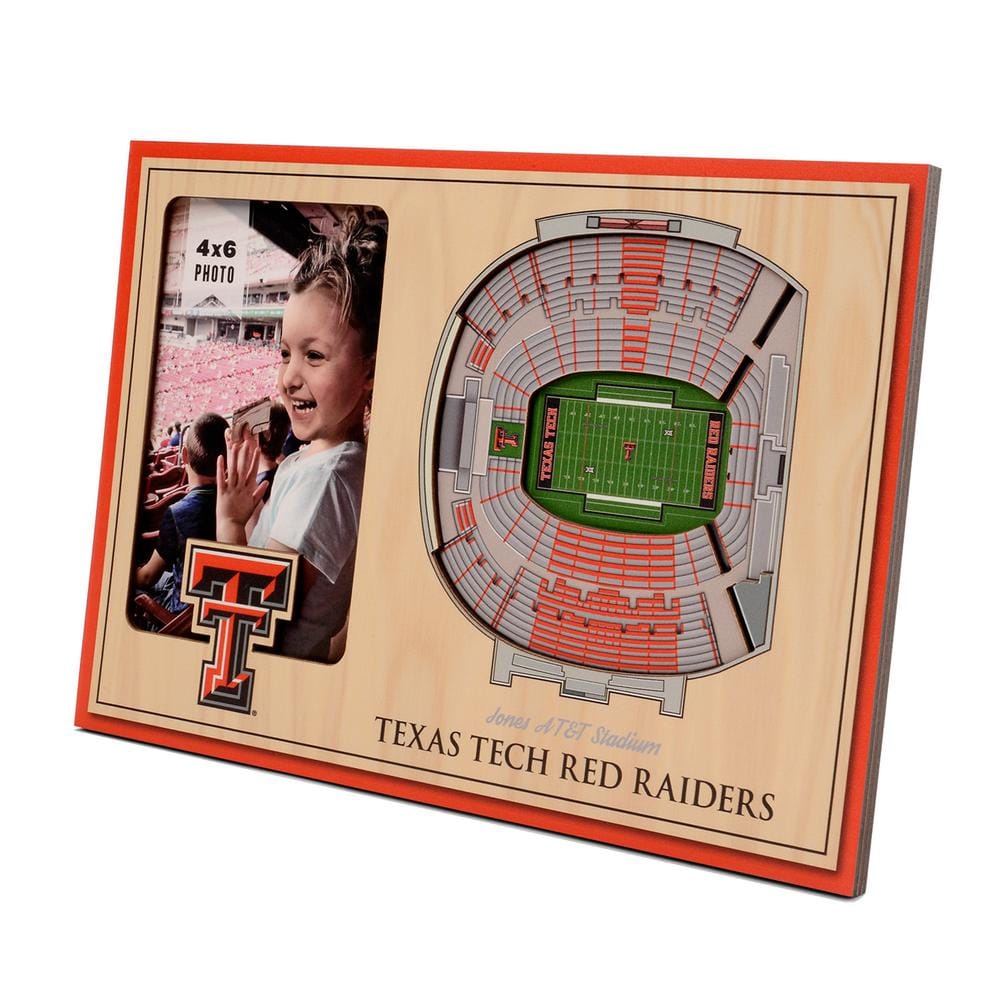 YouTheFan NCAA Texas Tech Red Raiders 3D StadiumView Picture Frame ...