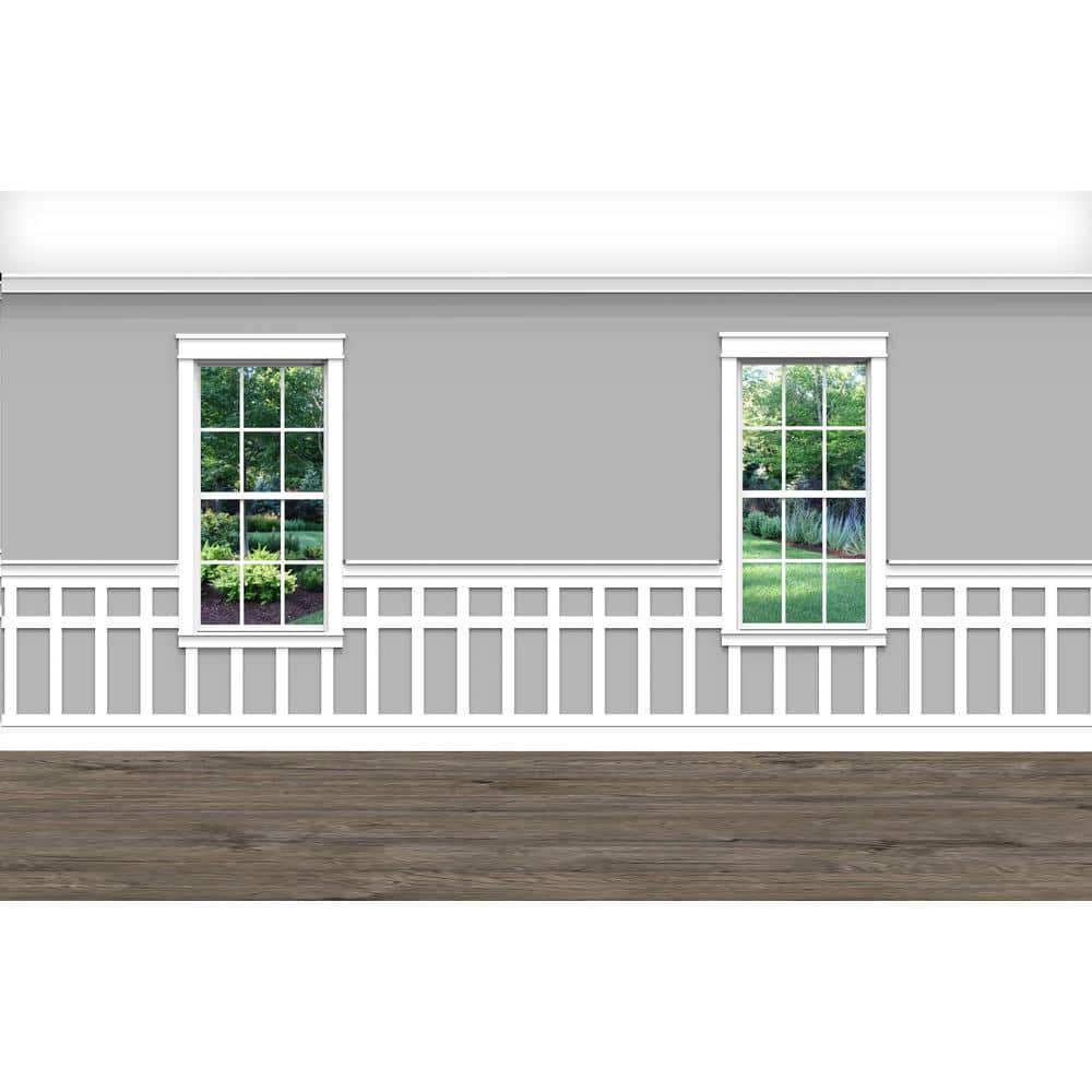 Ornamental Mouldings WAINSCOTKIT016-40WHW . 75 in. D x 40 in. W x 92 in ...