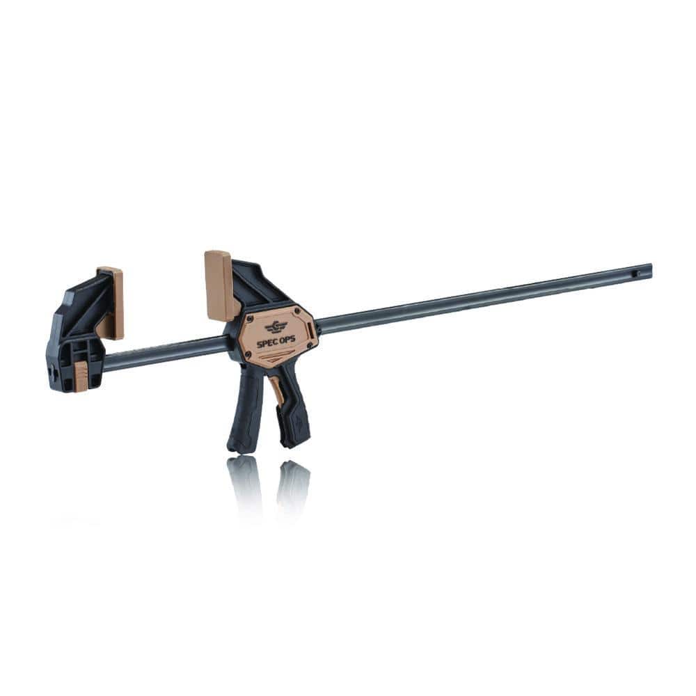 SPEC OPS 25 in. 330 lbs. Trigger Clamp, Large 1-Handed Clamp, 25-1/8 ...