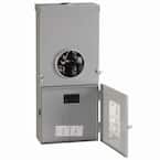 GE 200 Amp 4 Space 8 Circuit Outdoor Combination Main Breaker/Ringless ...