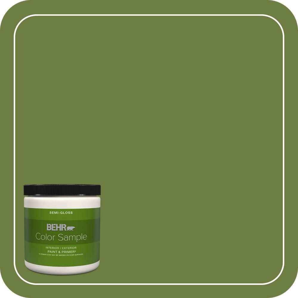 BEHR PREMIUM PLUS 8 oz. #M360-7 Rockwall Vine Semi-Gloss Interior ...