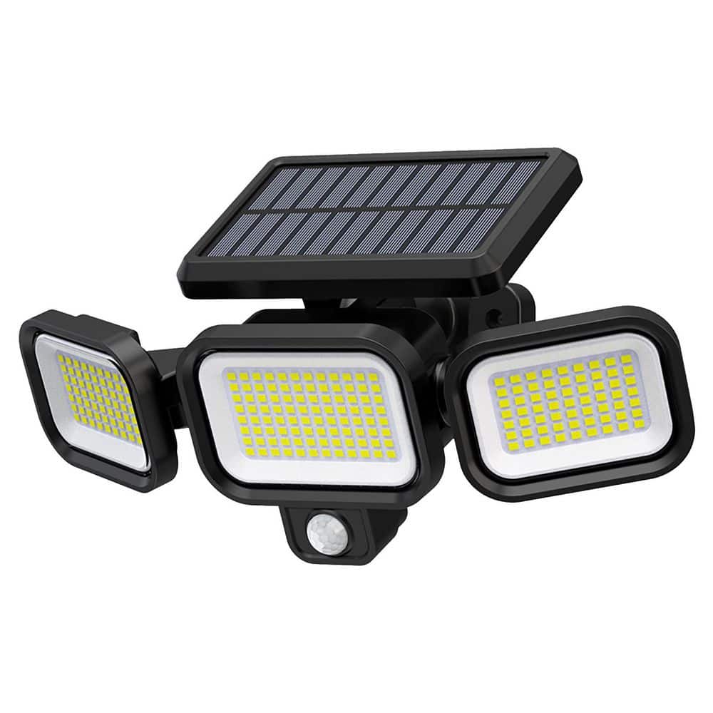 Bieuoram 15-Watt Equivalent Integrated LED Black Outdoor Motion Sensor ...