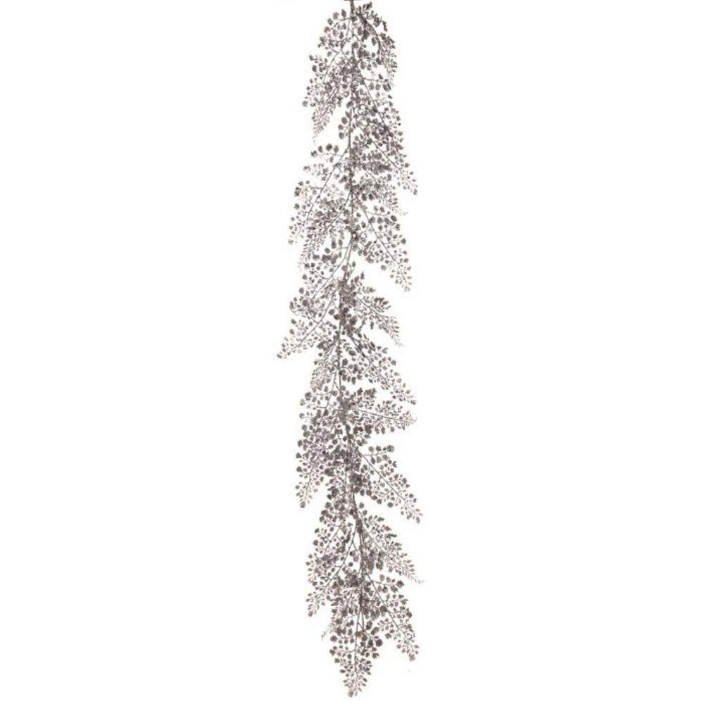 Regency International 4 ft. Silver Artificial Glitter Sequin Maiden ...