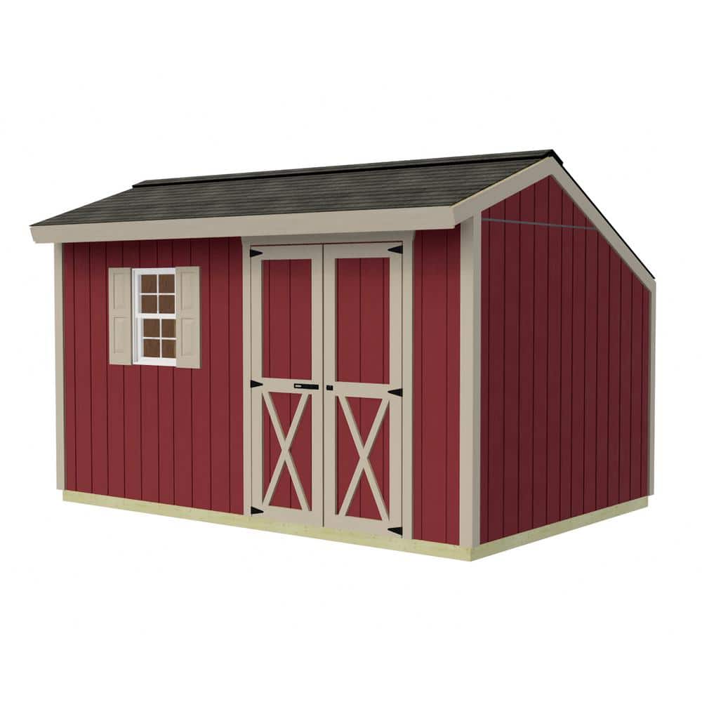 Best Barns Sophisticated Salt Box 8 ft. x 12 ft. Wood Shed Kit with Big ...