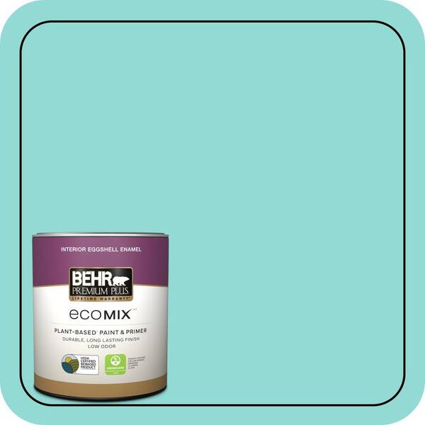 BEHR PREMIUM PLUS 1 qt. #490A-3 Sweet Rhapsody Eggshell Enamel EcoMix ...