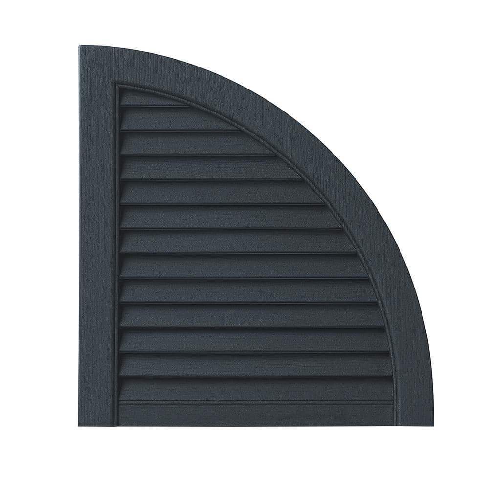 Ply Gem 15 in. x 16 in. Polypropylene Open Louvered Design in Dark ...