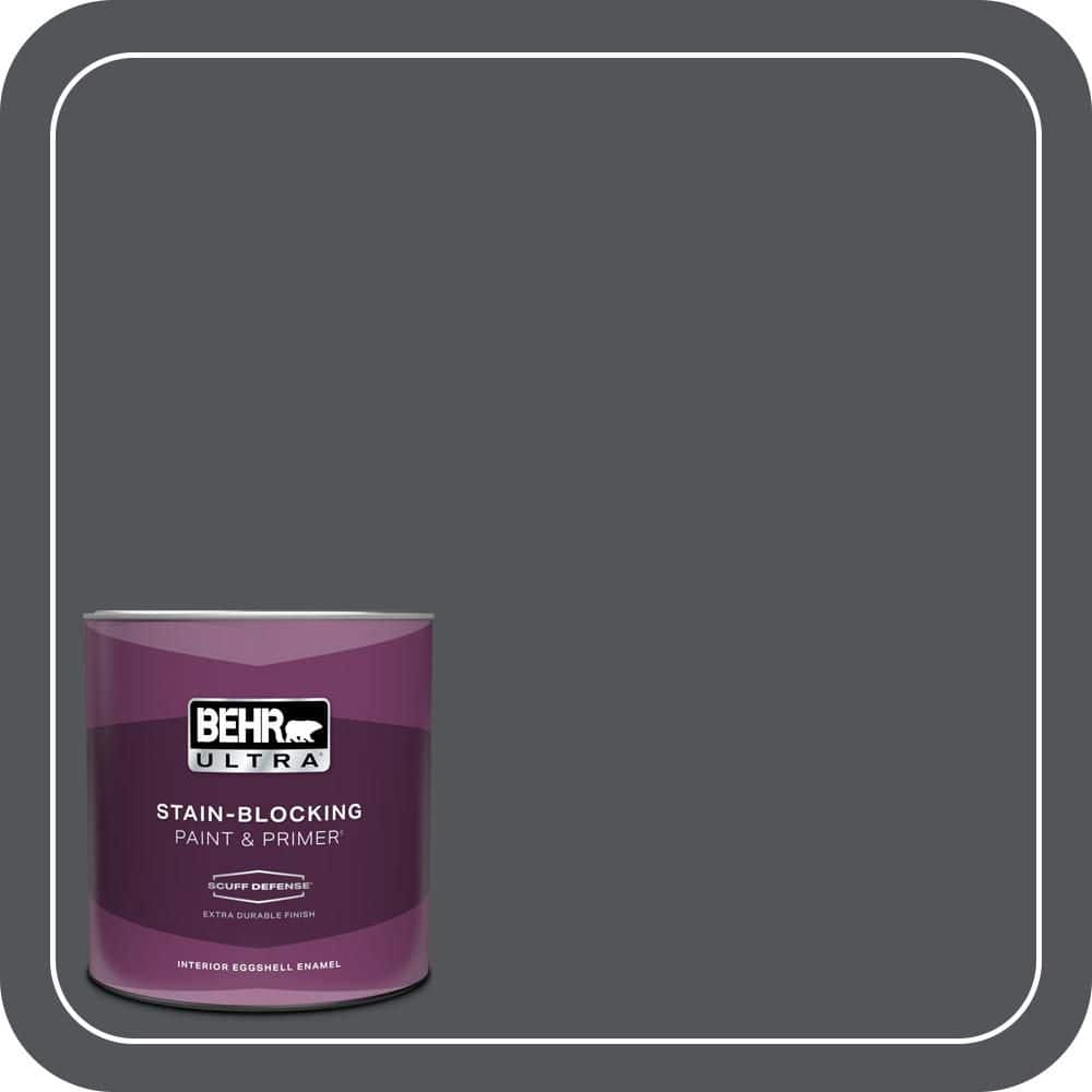 BEHR ULTRA 1 qt. #N510-6 Orion Gray Extra Durable Eggshell Enamel ...