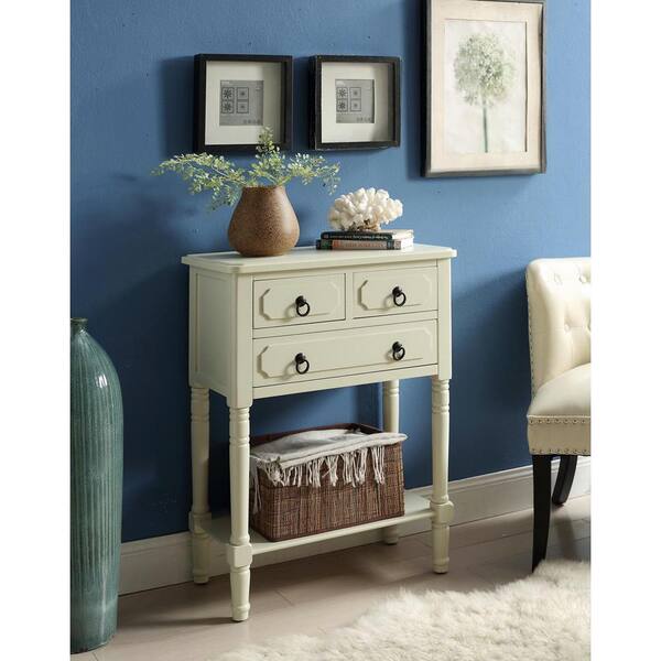 4D Concepts Savannah 3 Drawer Buttermilk Chest 30.7 in. x 23.6 in. x 13 in. 10157