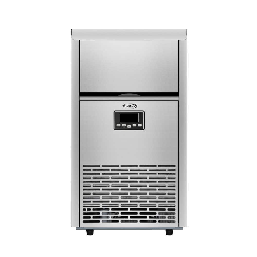 Koolmore 18 in. Crescent Ice Maker, 100 lbs. / 24hrs with 30 lbs. of ...