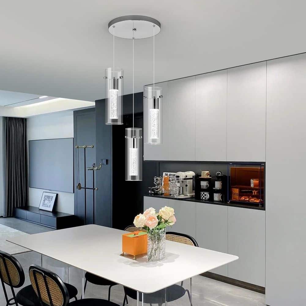 ZHLWIN Home Lighting 18-Watt 3-Light Chrome Integrated LED Modern ...