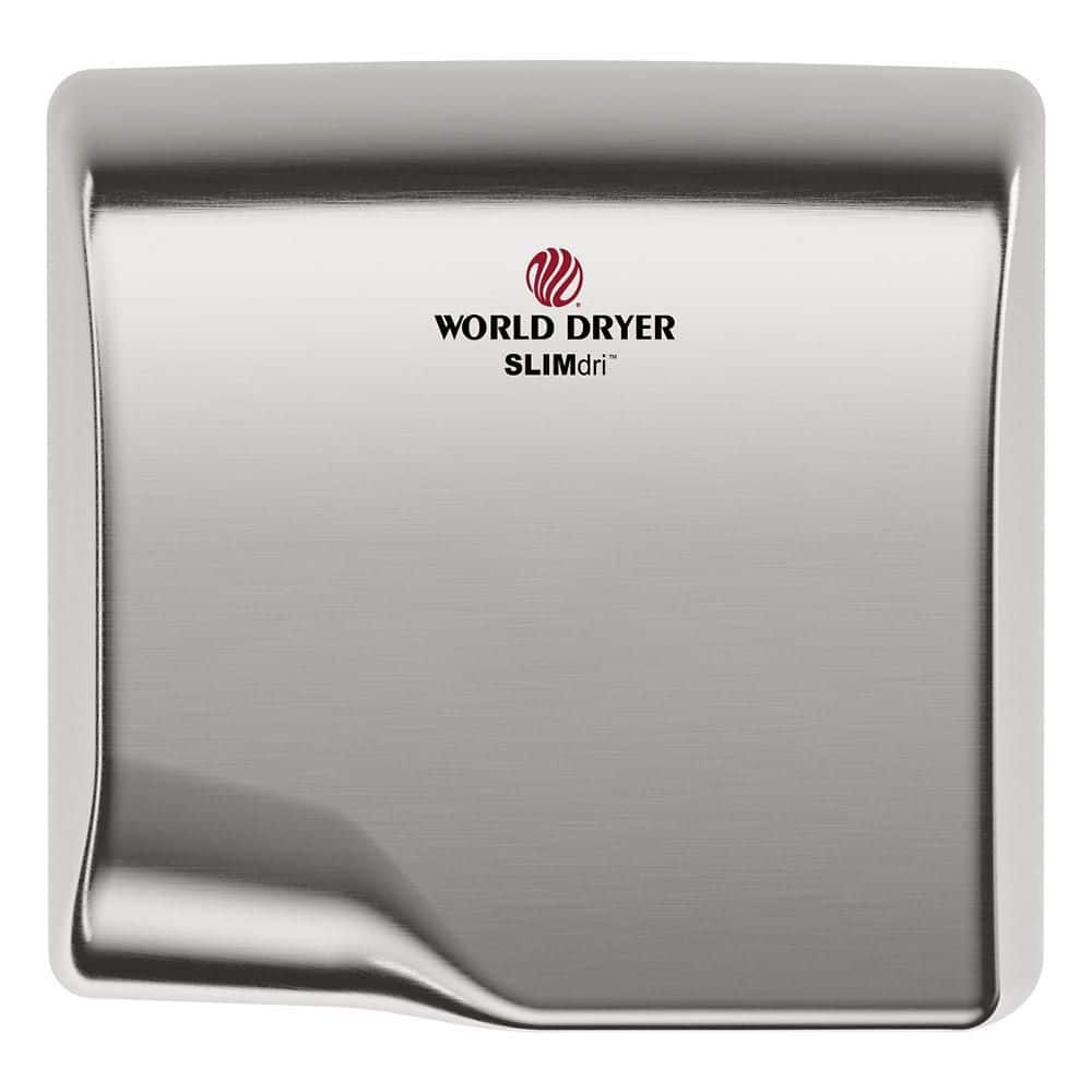 WORLD DRYER SLIMdri Brushed Stainless Steel Automatic Electric Hand ...