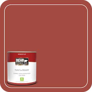 BEHR PREMIUM PLUS 8 oz. #170D-7 Farmhouse Red Semi-Gloss Interior ...