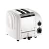 Dualit New Gen 2-Slice White Wide Slot Toaster with Crumb Tray 27153 ...