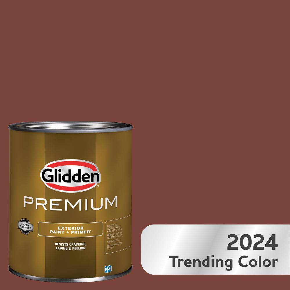 Glidden Premium 1-qt. Sweet Spiceberry PPG1059-7 Semi-Gloss Exterior ...