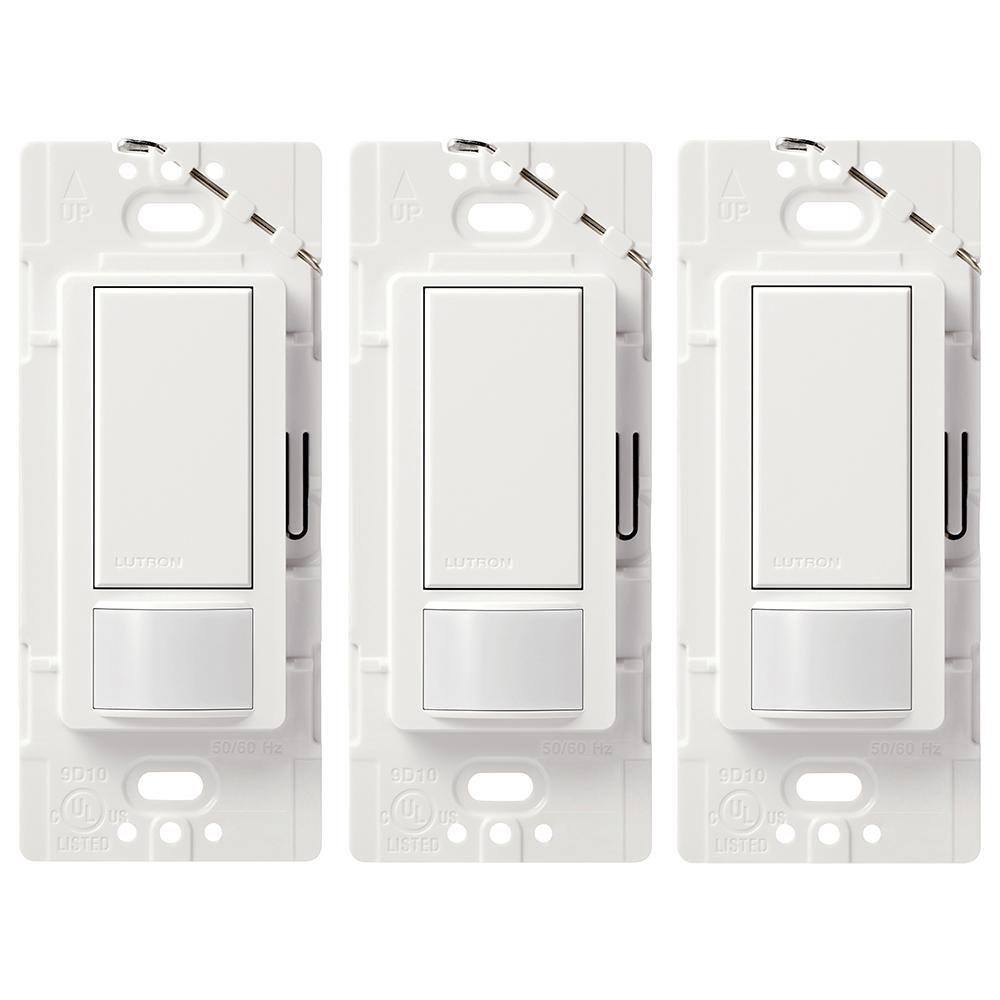 Lutron Maestro Motion Sensor Switch, 2 Amp/Single-Pole, White (MS-O2S ...