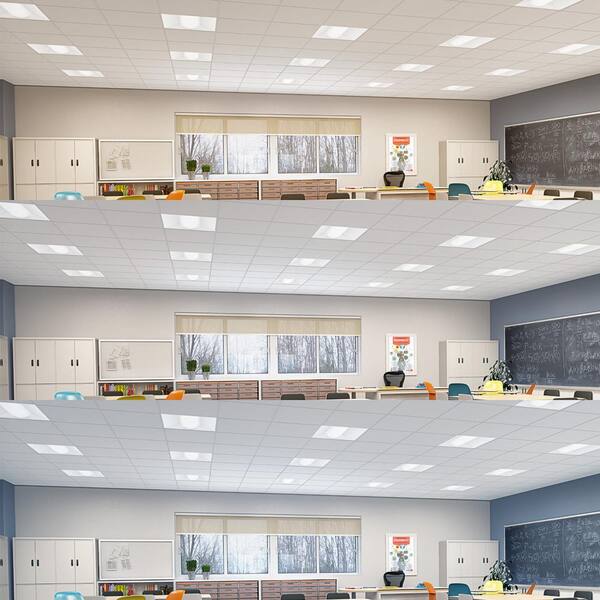 Classroom Light Led Layin Fixture 2'x4' LED Troffer | CCT Selectable