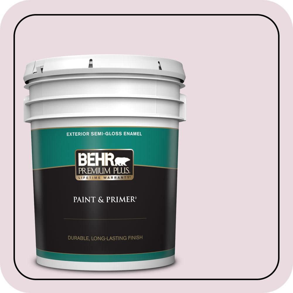 BEHR PREMIUM PLUS 5 gal. #S120-1 Wine Pairing Semi-Gloss Enamel ...