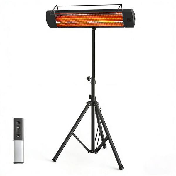 SUNVIVI Outdoor 1500W Patio Heater, Electric Outdoor Heater with 24H ...