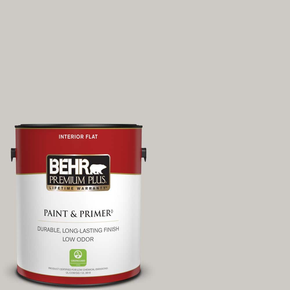 BEHR PREMIUM PLUS 1 gal. #PPU26-09 Graycloth Flat Low Odor Interior ...