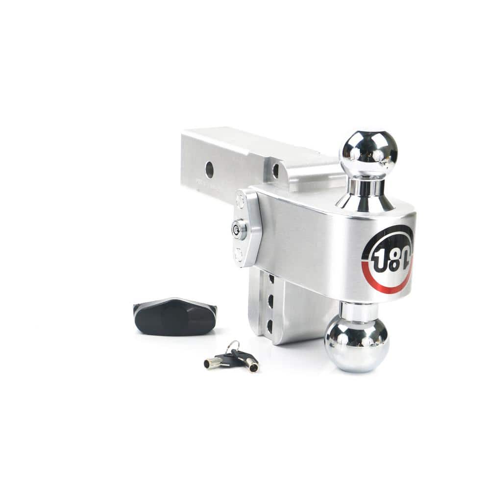 Weigh Safe 180 Hitch - 4" Adjustable Trailer Hitch Ball Mount for 2.5 ...