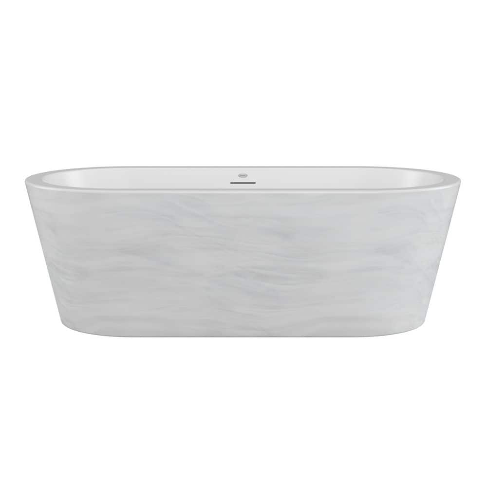 Jacuzzi CELESTE 70 in. x 32 in. Soaking Bathtub Chromatherapy with ...