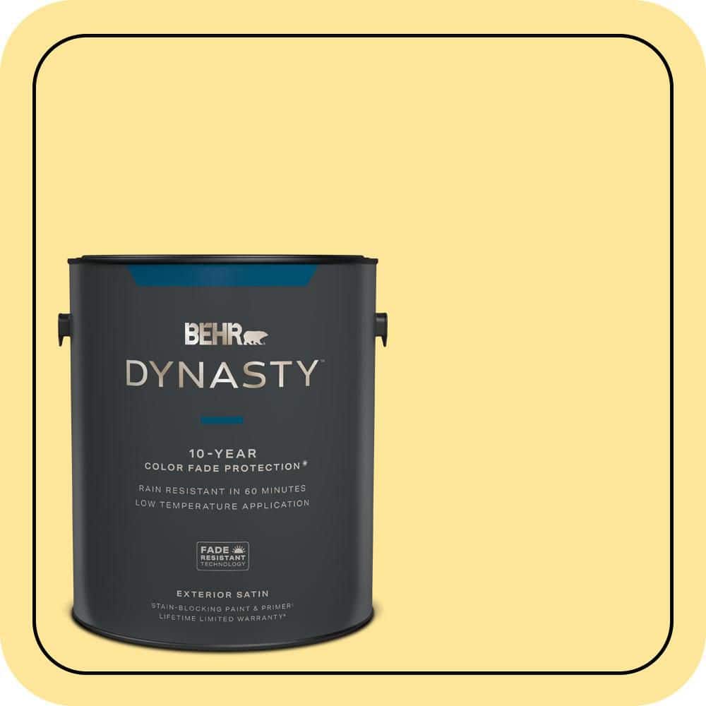 BEHR DYNASTY 1 gal. #380A-3 Summer Harvest Satin Enamel Exterior Stain ...