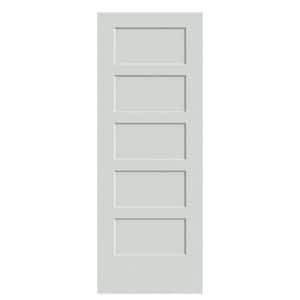 Masonite 30 in. x 80 in. 5-Panel Bayshore Single Bore Hollow Core ...