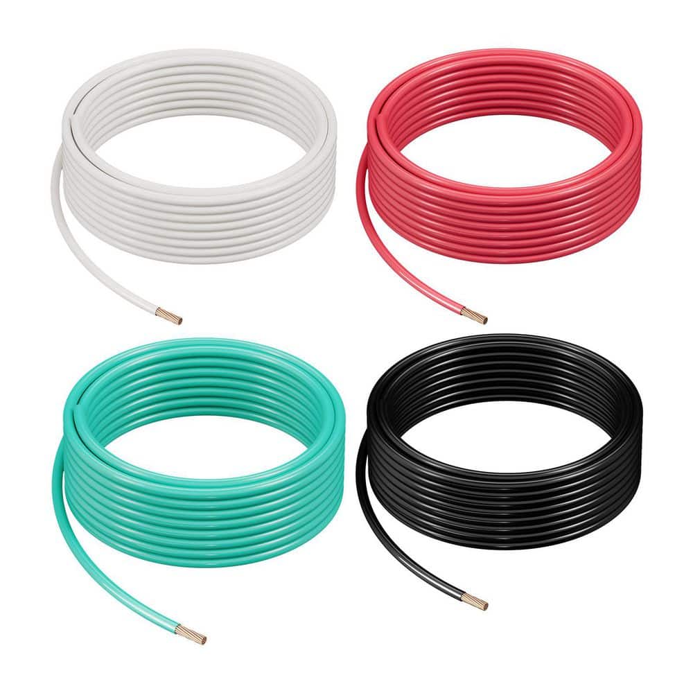 SKYSHALO 120 ft. 6 / 3+8 / 1 THHN Wire 19-Stranded and 8 AWG Green OFC ...