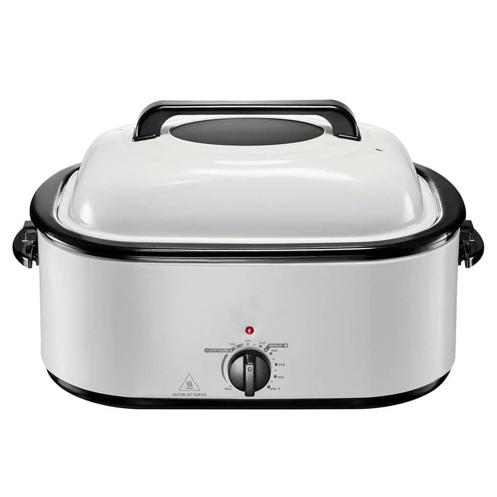 SKYSHALO Roaster Oven, 26 qt. Electric Roasting Pan, 150-450℉ Turkey ...