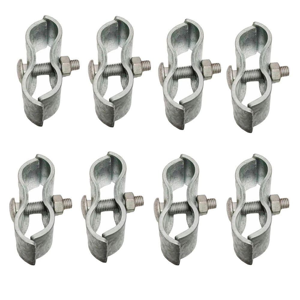 OGETFUUR 8-Piece Chain Link Fence Panel Clamps for 1-3/8 in. Chain Link ...