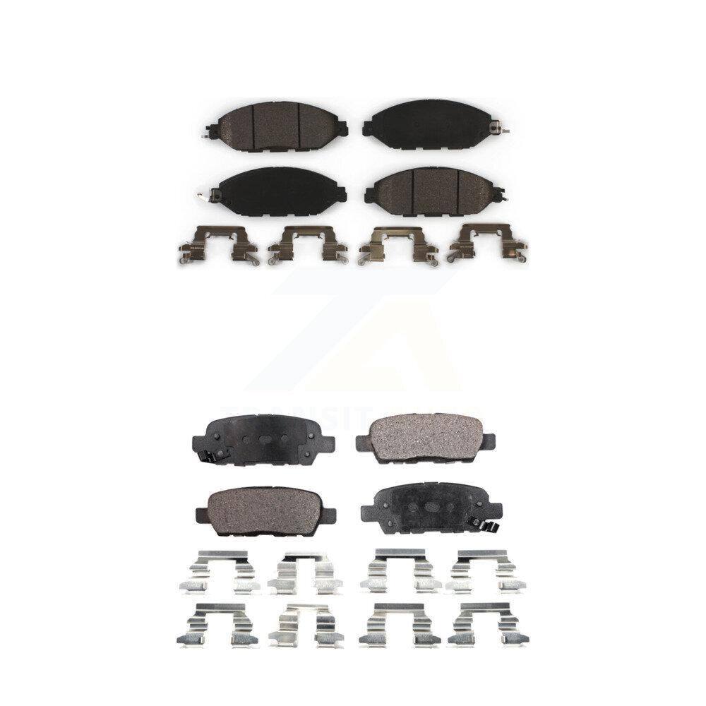 TEC Front Rear Ceramic Brake Pads Kit For Nissan Pathfinder Murano ...