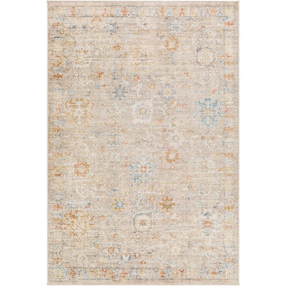 Livabliss Pertek Taupe/Rust Oriental 9 ft. x 12 ft. Indoor Area Rug ...