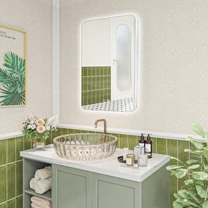Banbury 24 in. W x 26 in. H Arch mirror Wall Bathroom Vanity Mirror in ...