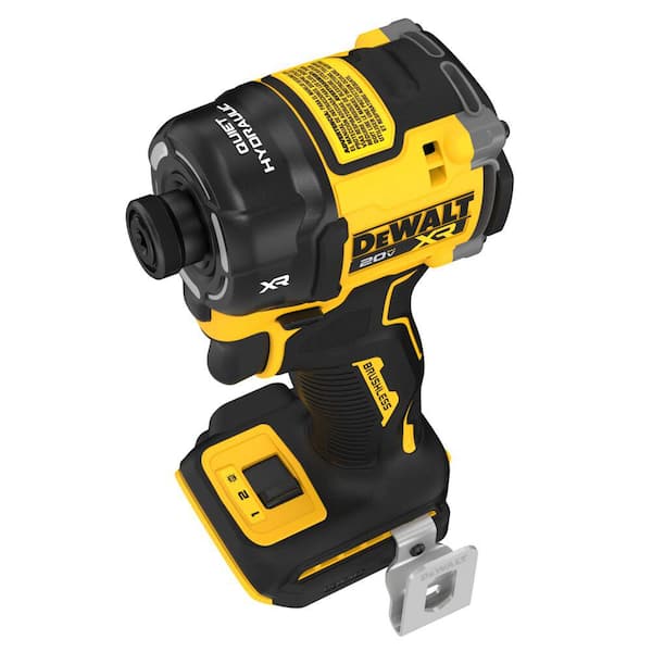 DEWALT 20V XR Brushless Cordless 1/4 in. Quiet Hydraulic Impact Driver ...