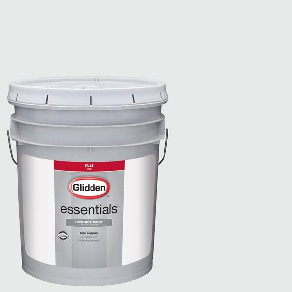 Glidden Essentials 5 gal. #HDGCN22U Glistening Moonlight Flat Interior ...