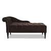 Jennifer Taylor Harrison Brown Velvet Tufted LAF Chaise Lounge 62020 ...