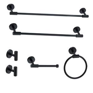WISBEAM 5-Piece Bath Hardware Set 24 in. with Mounting Hardware in ...